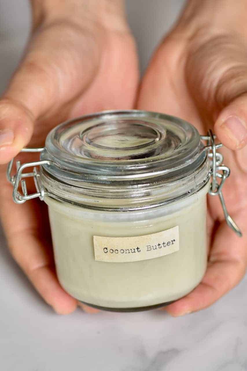 How to Make Coconut Butter (1 Ingredient & 10 Minutes) - Alphafoodie