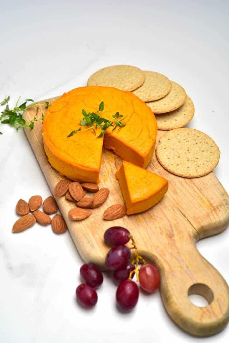 Simple Smoky Vegan Cheddar Cheese (wonderfully melty!) - Alphafoodie