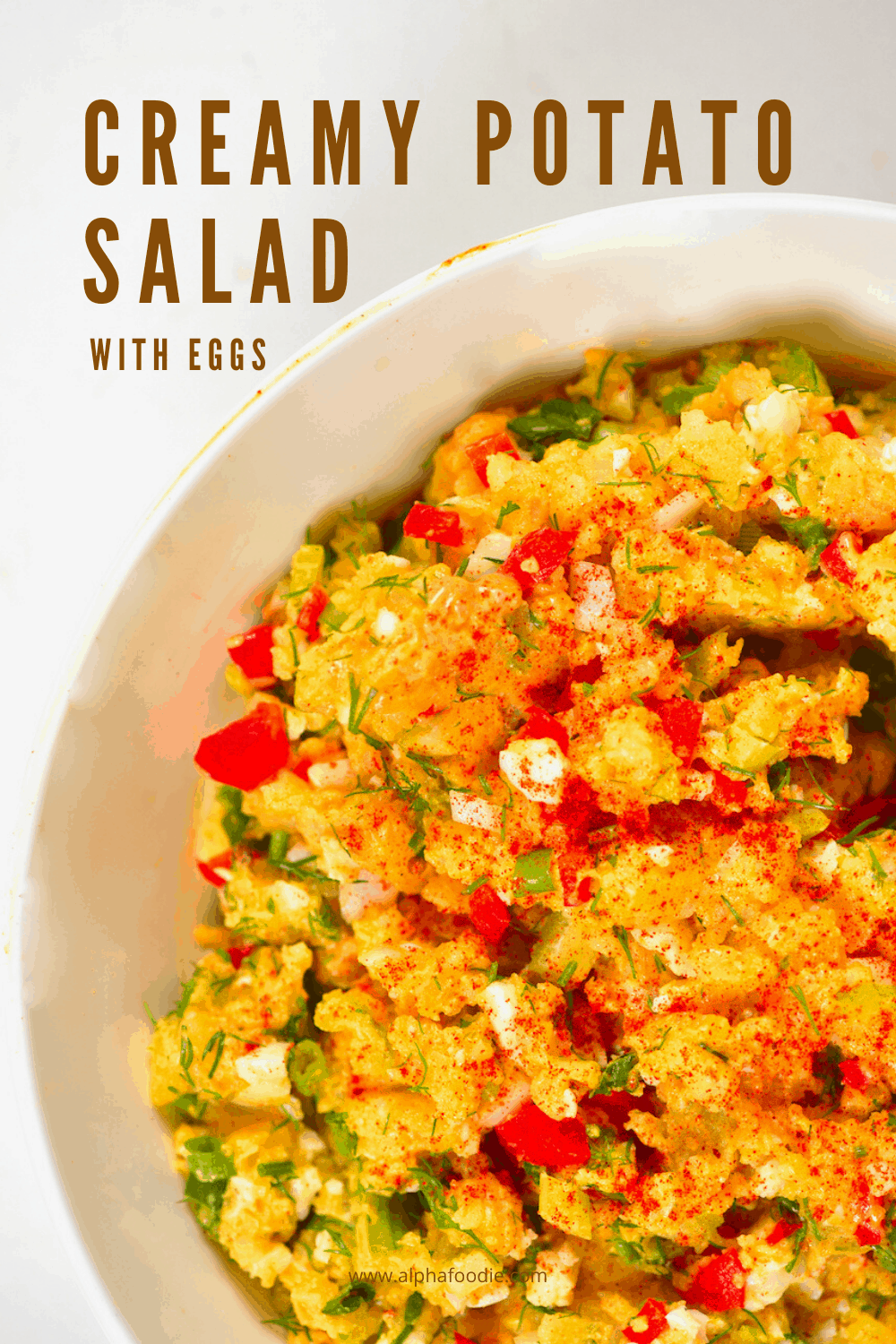 Easy Potato Salad With Egg (Mashed Potato Salad) - Alphafoodie