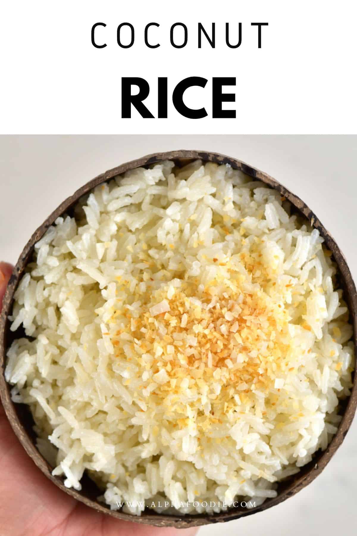 How to Cook the Perfect Coconut Rice - Alphafoodie