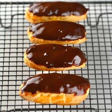Simple Eclairs (Three Ways) - Alphafoodie