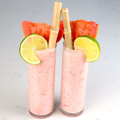 Tropical Guava Smoothie (Guava Cocktail) - Alphafoodie