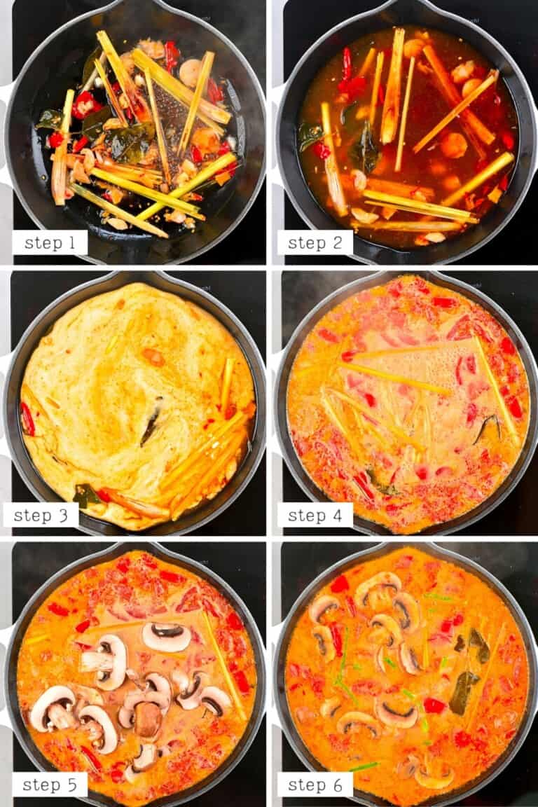 Creamy Tom Yum Soup (Thai Hot and Sour Soup) - Alphafoodie
