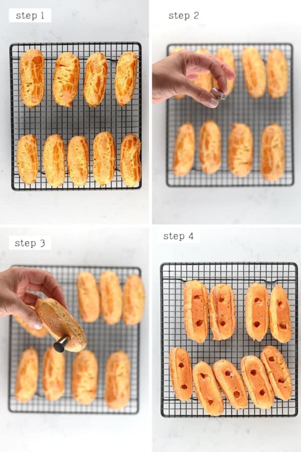 Simple Eclairs (Three Ways) - Alphafoodie