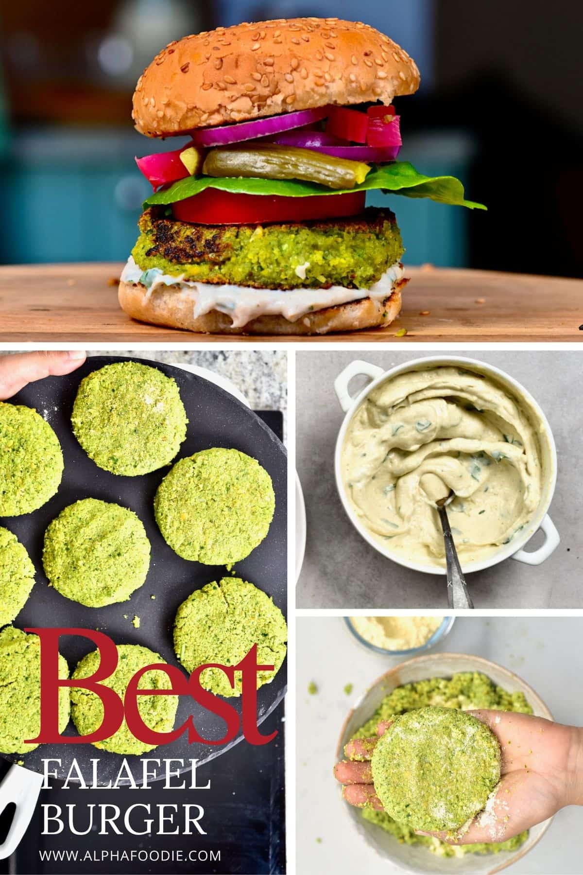 Falafel Burgers - Alphafoodie