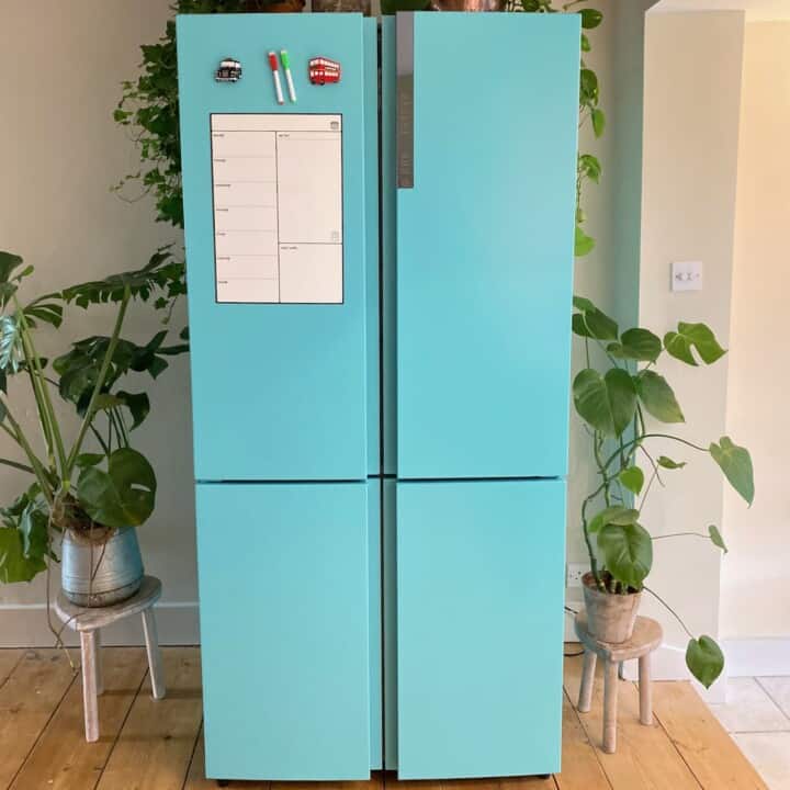How to Paint a Refrigerator (Low-budget Retro Refrigerator) - Alphafoodie