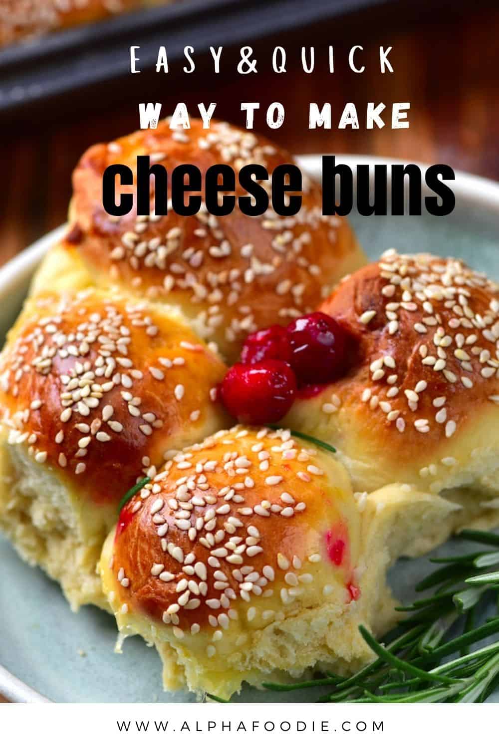 Christmas Tree Pull-Apart Bread (Cheese Buns) - Alphafoodie