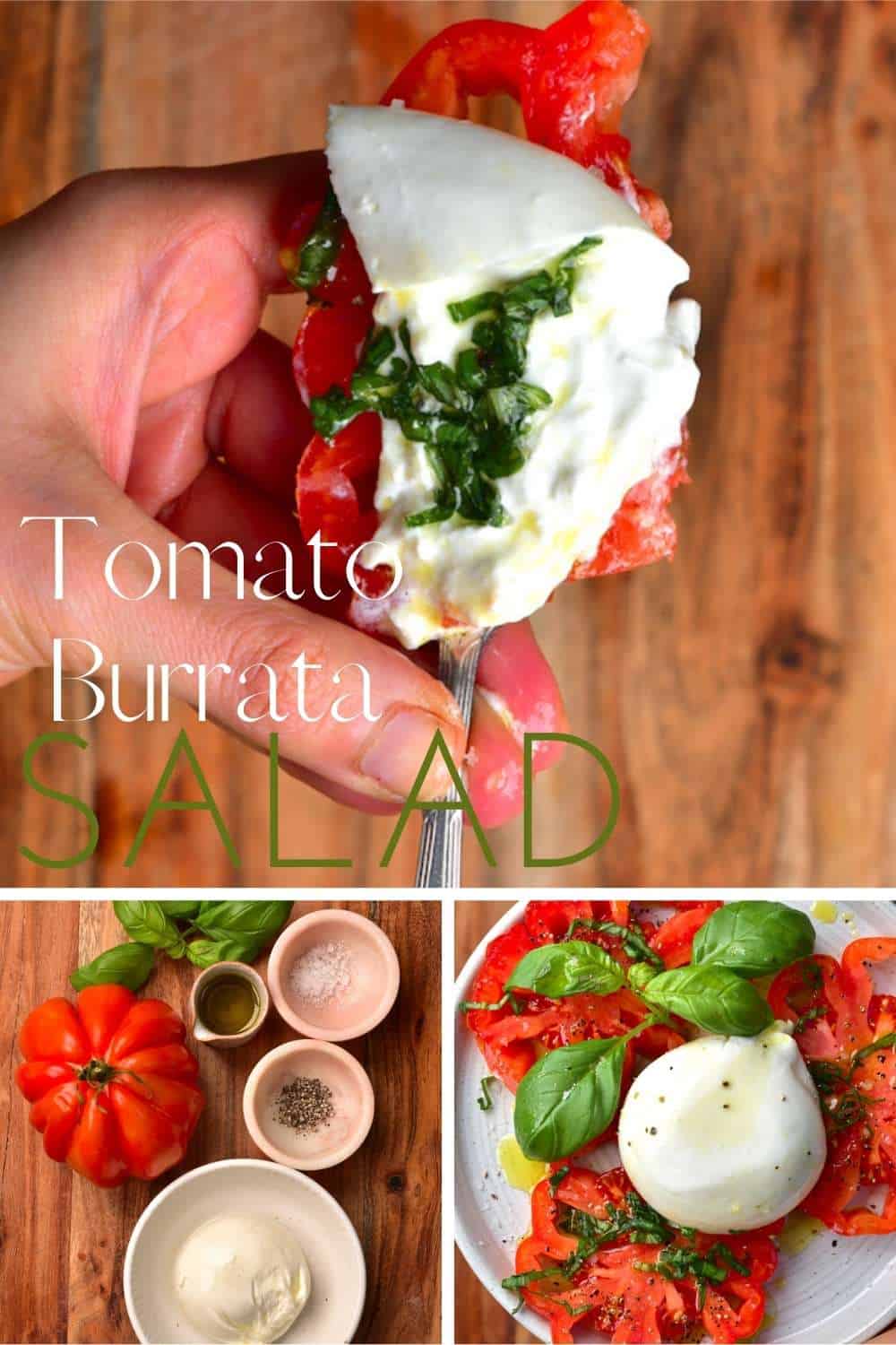 Heirloom Burrata Caprese Salad (Burrata Salad) - Alphafoodie
