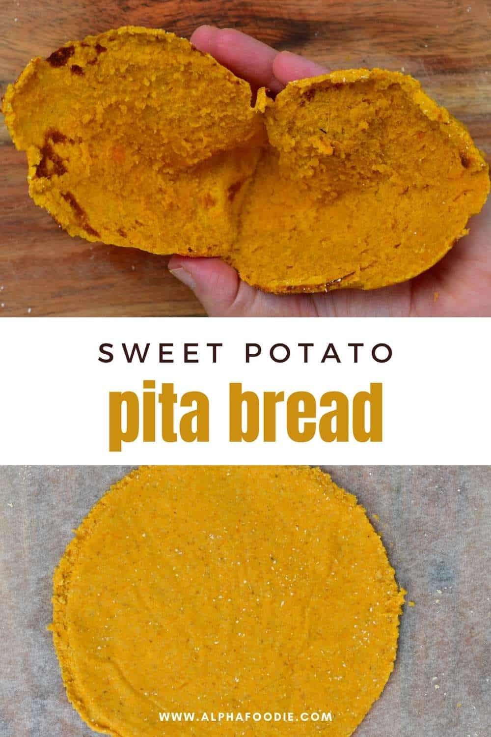 2-Ingredient Sweet Potato Flatbread (Gluten-free) - Alphafoodie