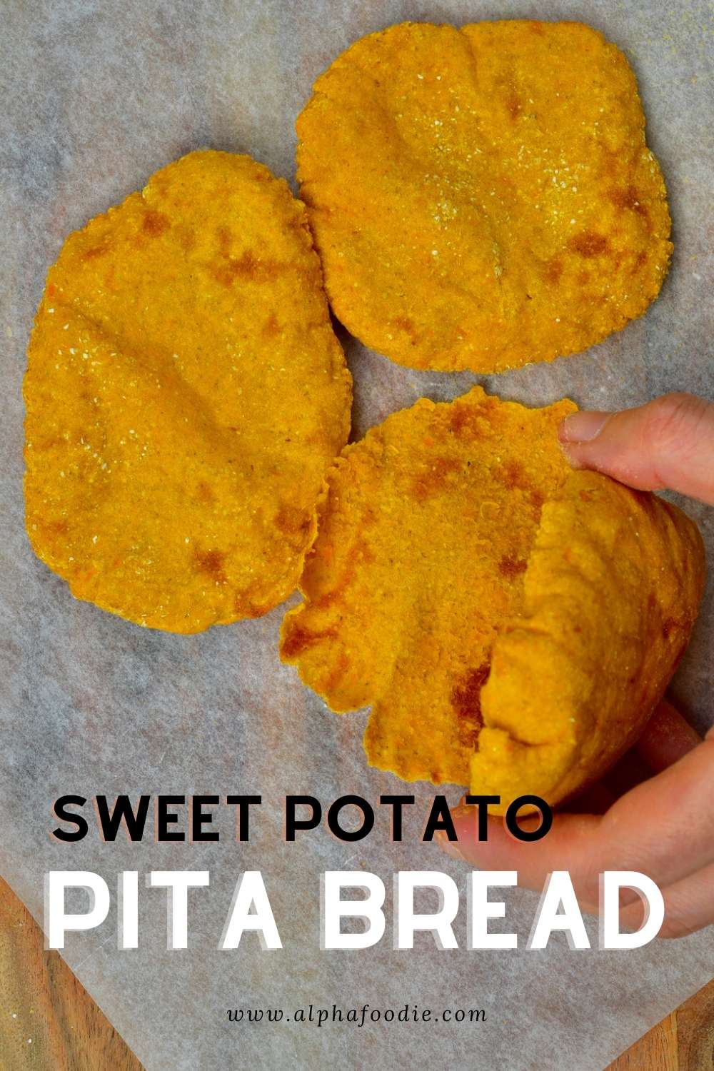 2-Ingredient Sweet Potato Flatbread (Gluten-free) - Alphafoodie
