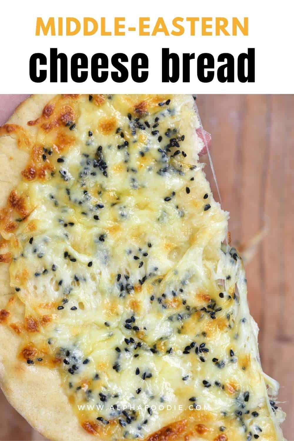Easy Cheese Flatbread (Cheese Manakish) - Alphafoodie