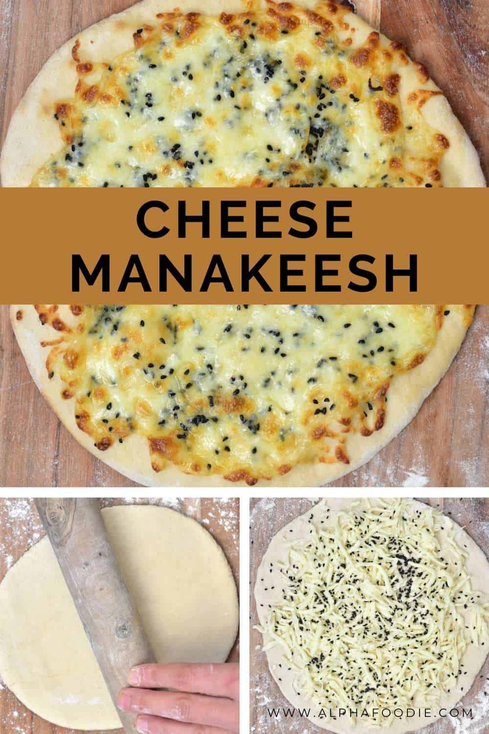 Easy Cheese Flatbread (Cheese Manakish) - Alphafoodie