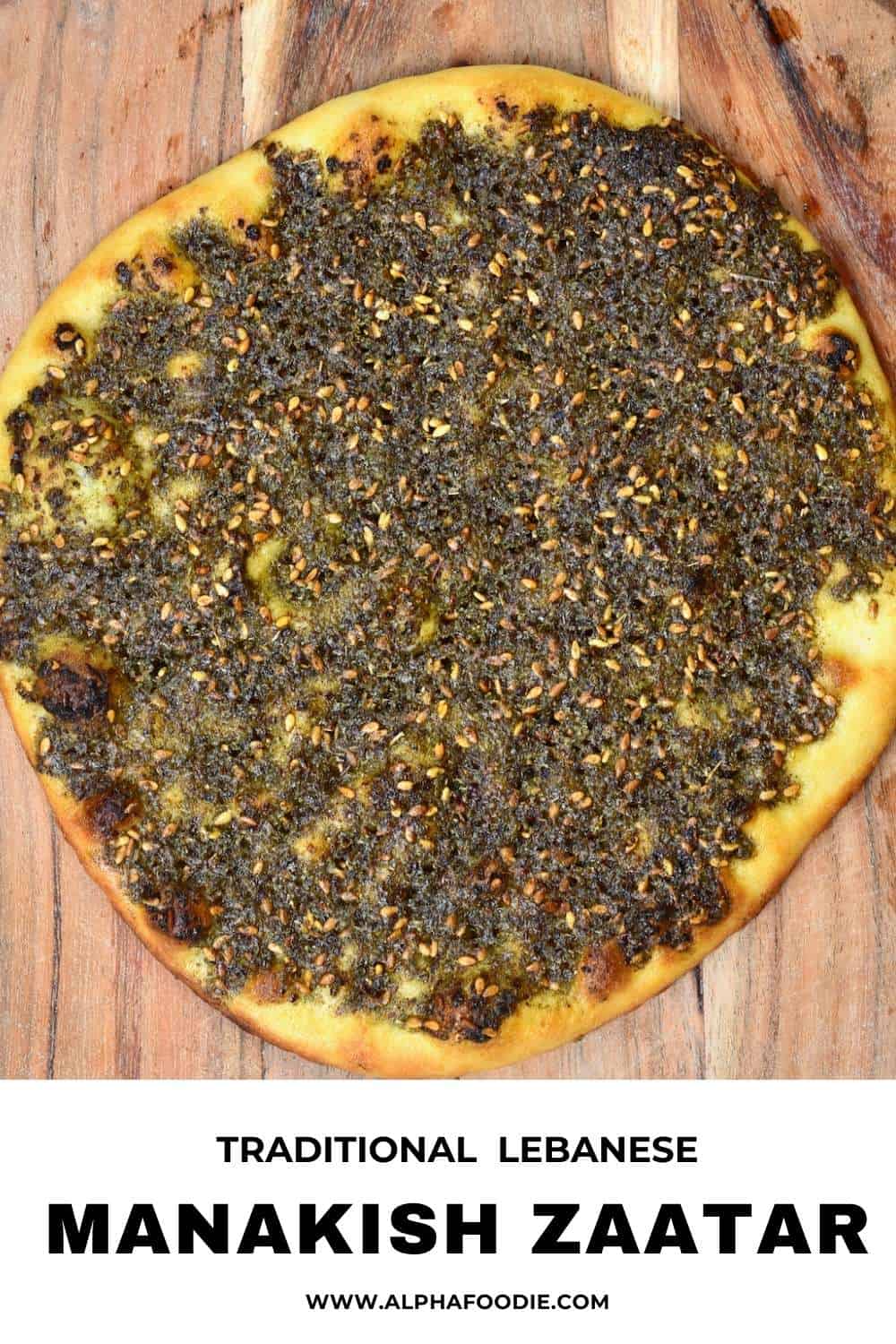 Middle-Eastern Zaatar Bread (Manakish Za'atar) - Alphafoodie