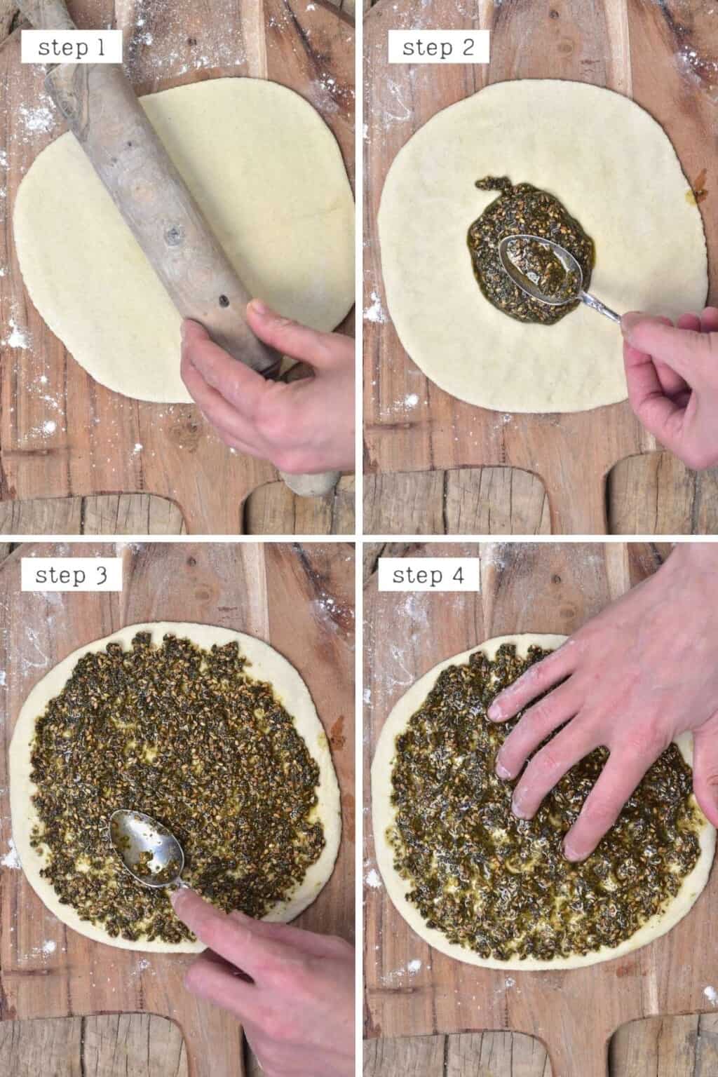 Middle-Eastern Zaatar Bread (Manakish Za'atar) - Alphafoodie