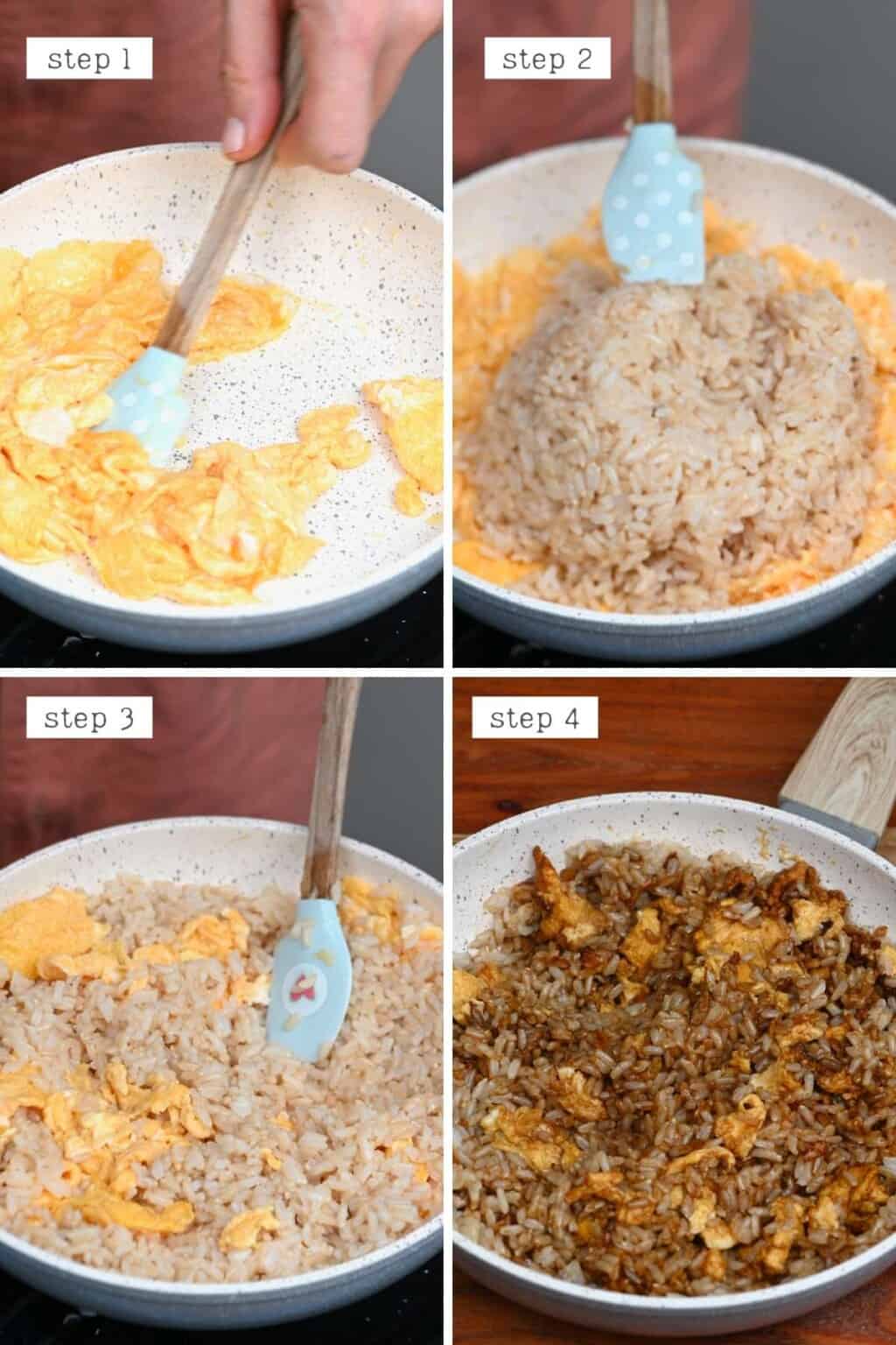 Simple Breakfast Fried Rice with Egg - Alphafoodie