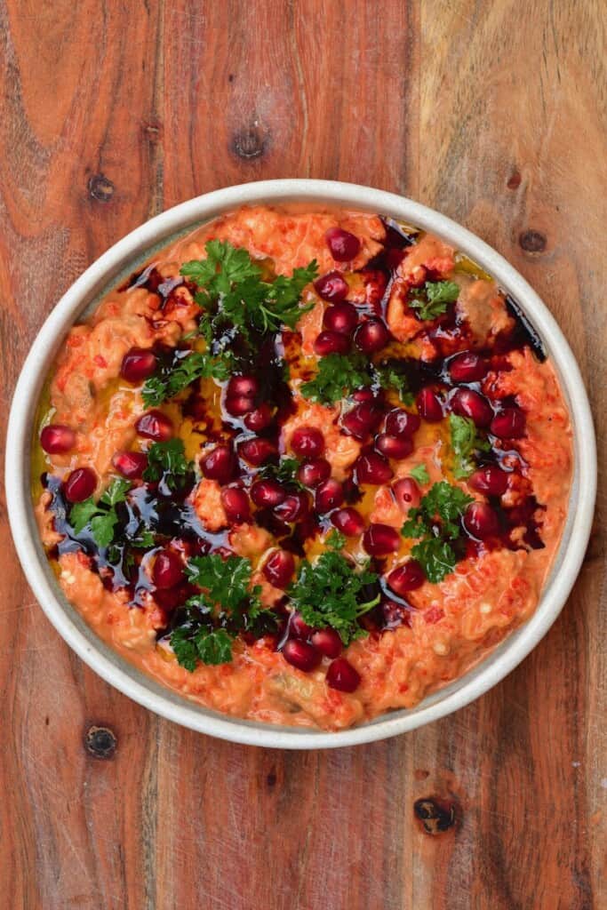 Easy Eggplant Red Pepper Dip (Ajvar) - Alphafoodie