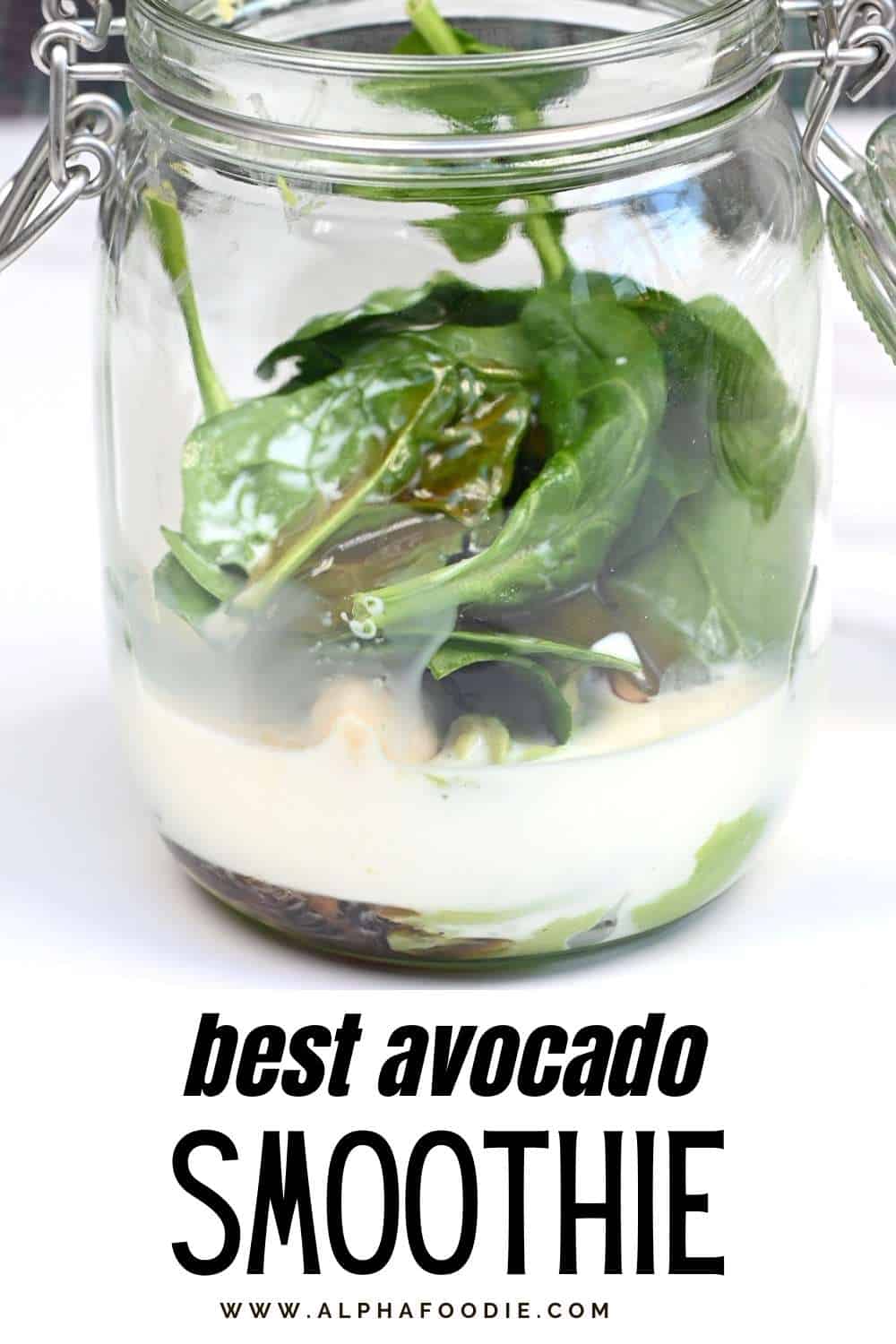 Creamy Banana Avocado Smoothie Recipe - Alphafoodie