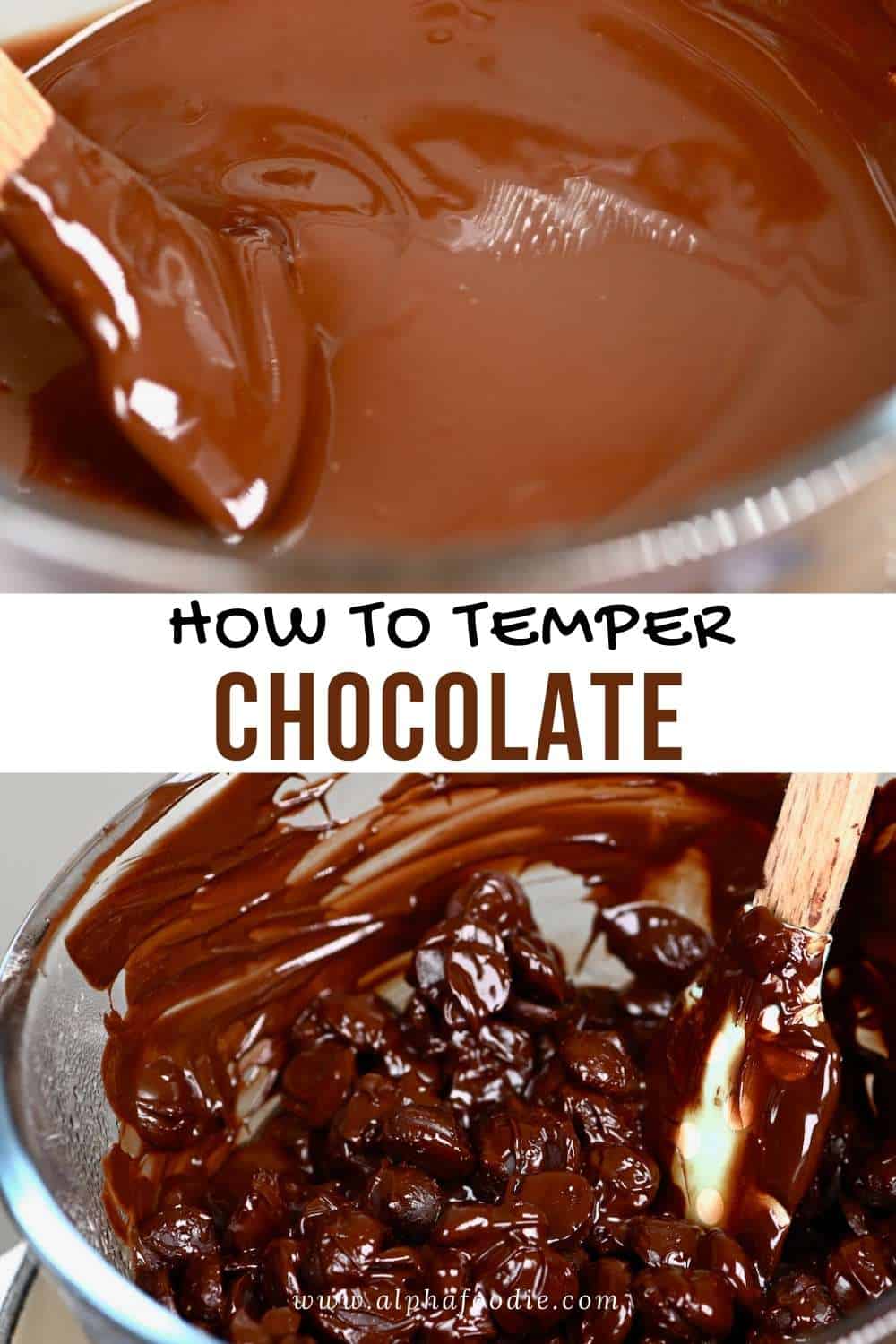 How to Temper Chocolate (3 Methods) - Alphafoodie