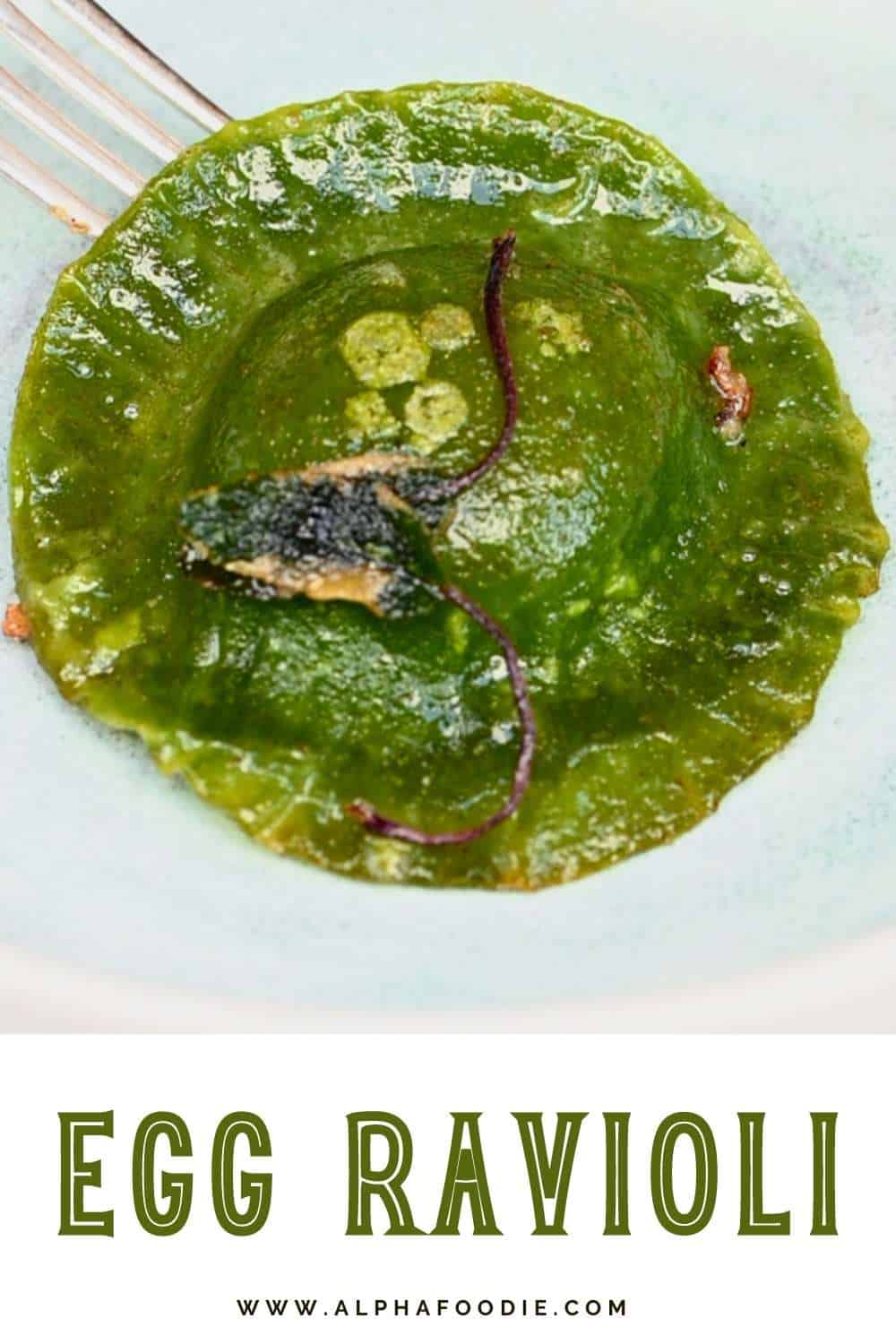 Homemade Egg Yolk Ravioli (Raviolo al Uovo) - Alphafoodie