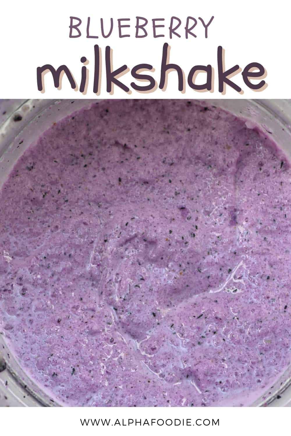 Blueberry Milkshake (Ube Blueberry Frappuccino) - Alphafoodie