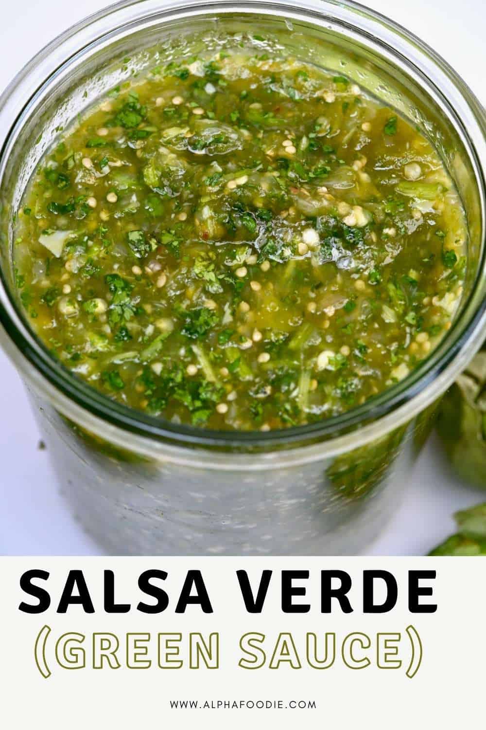 Tomatillo Green Chili Salsa (Salsa Verde) - Alphafoodie