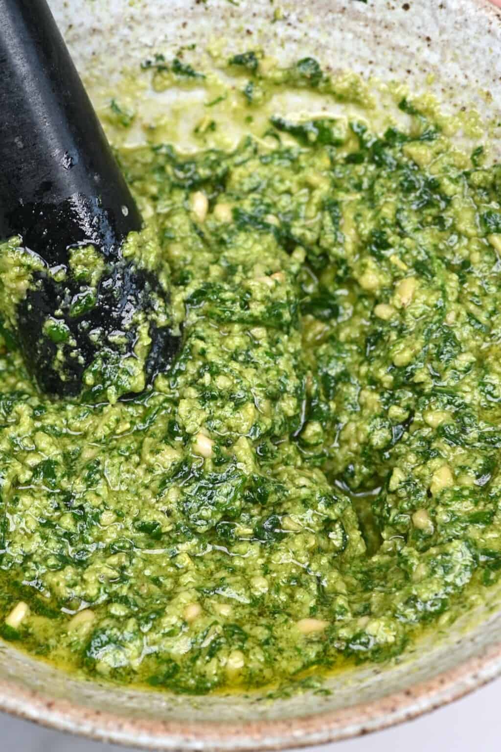 Homemade Basil Pesto (Pesto Alle Genovese) - Alphafoodie