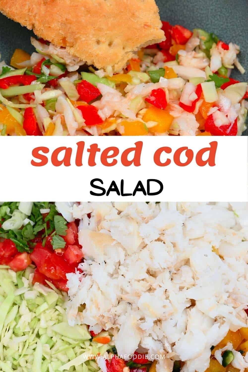 Salted Cod Salad (Buljol) - Alphafoodie
