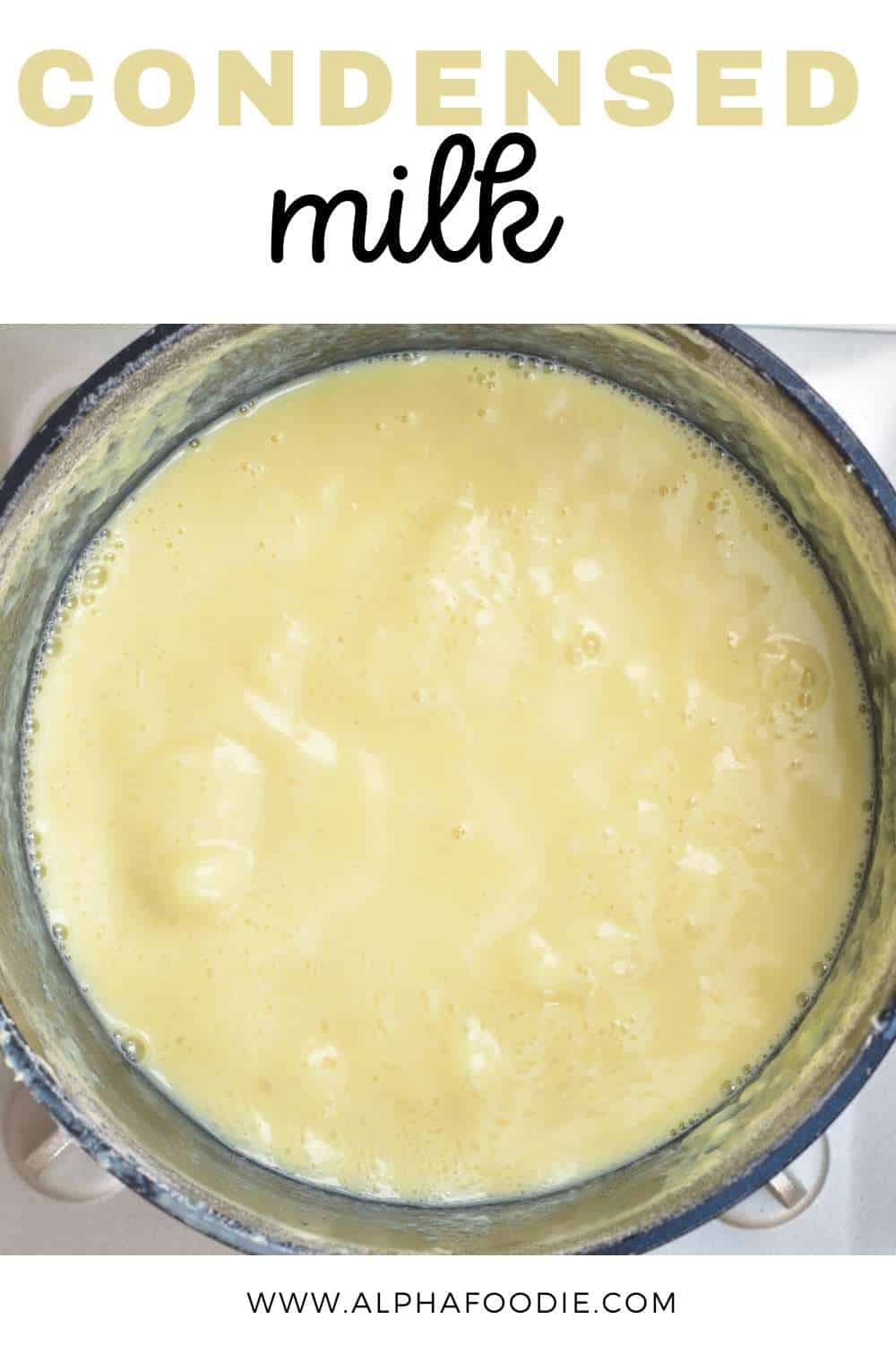 Homemade Condensed Milk - Alphafoodie