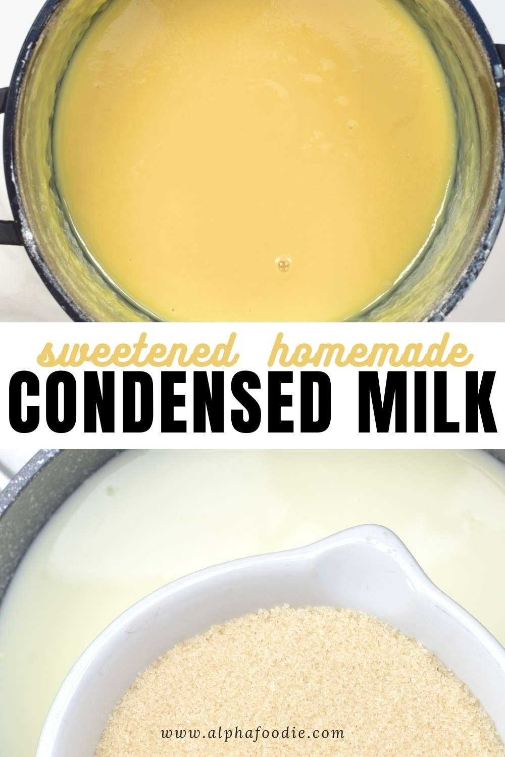 Homemade Condensed Milk - Alphafoodie