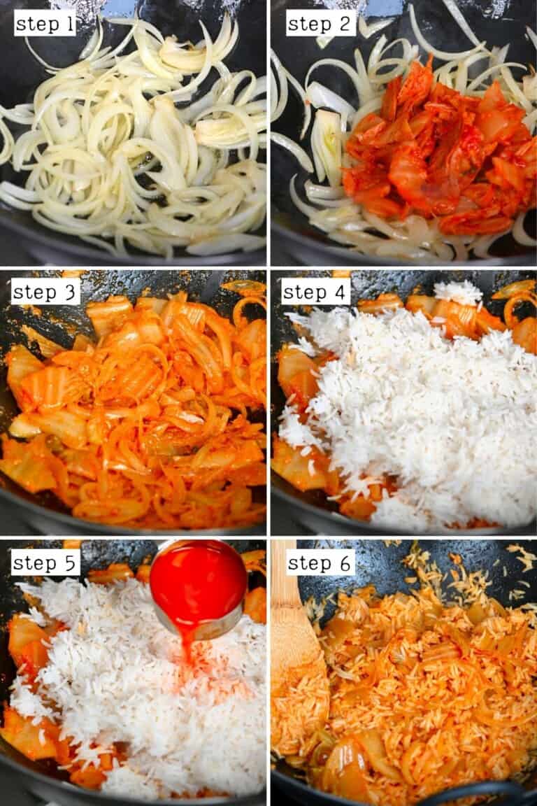 Kimchi Fried Rice (Kimchi Bokkeumbap) - Alphafoodie