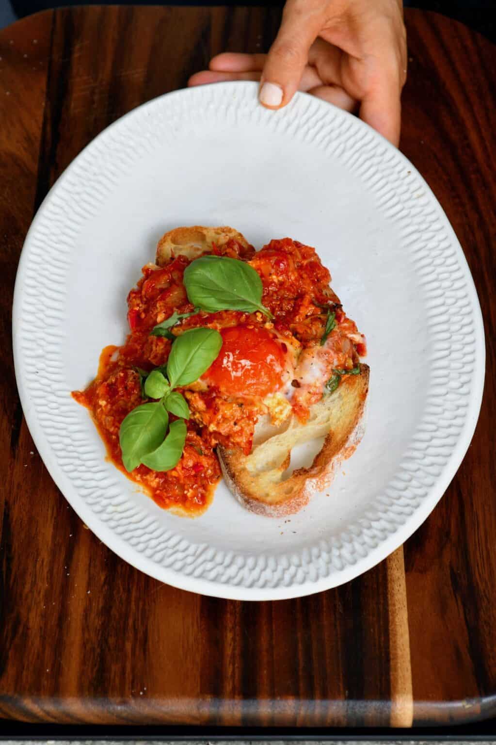 Eggs In Purgatory (Italian Baked Eggs) - Alphafoodie