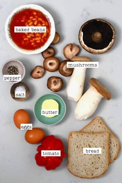 One-Pan Vegetarian Full English Breakfast (British Fry-Up) - Alphafoodie