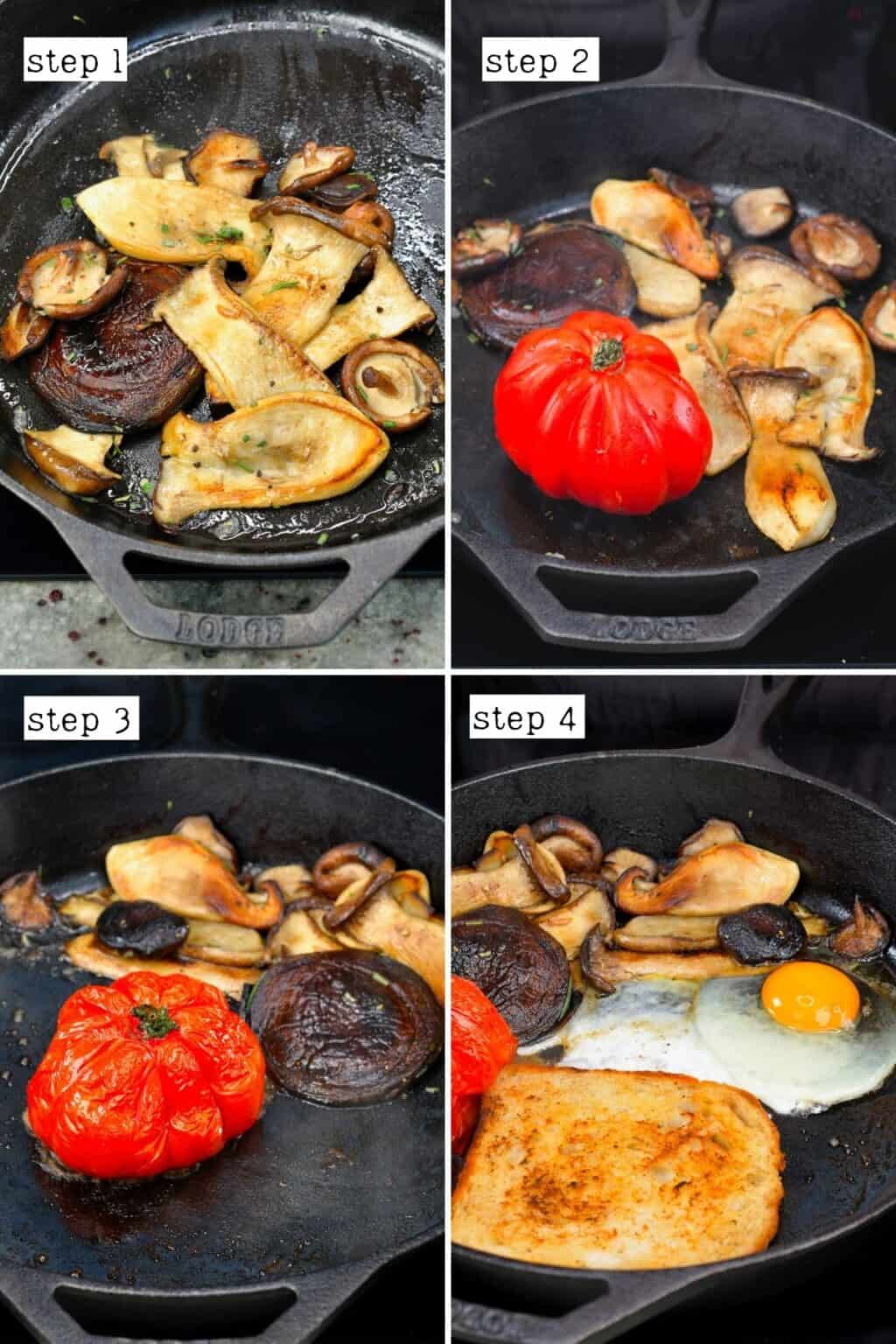 One-Pan Vegetarian Full English Breakfast (British Fry-Up) - Alphafoodie