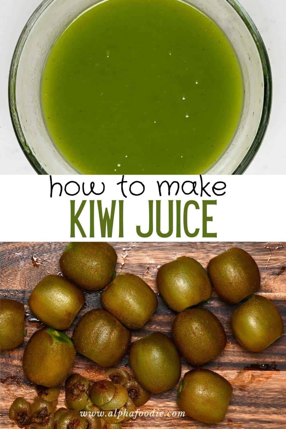 How to Make Kiwi Juice (With or Without Juicer) - Alphafoodie