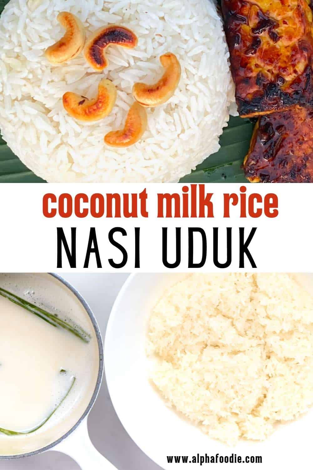 Simple Fragrant Indonesian Coconut Milk Rice (Nasi Uduk) - Alphafoodie