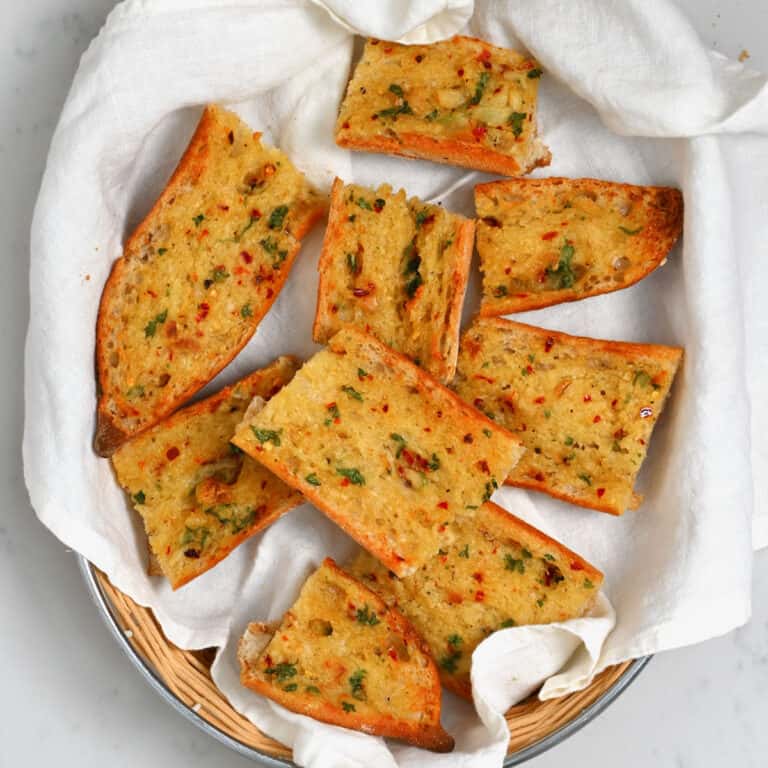 Simple Roasted Garlic Bread (with Roasted Garlic Butter) - Alphafoodie