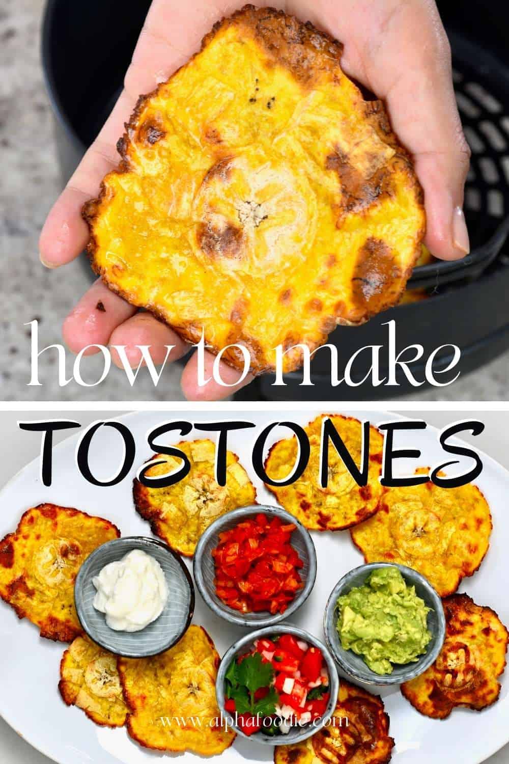 How to Make Tostones (Healthier Baked/Air Fried Green Plantain)