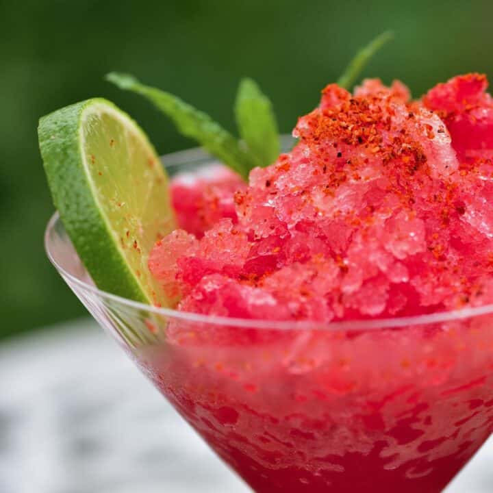 Fresh Watermelon Granita (Watermelon Shaved Ice) - Alphafoodie