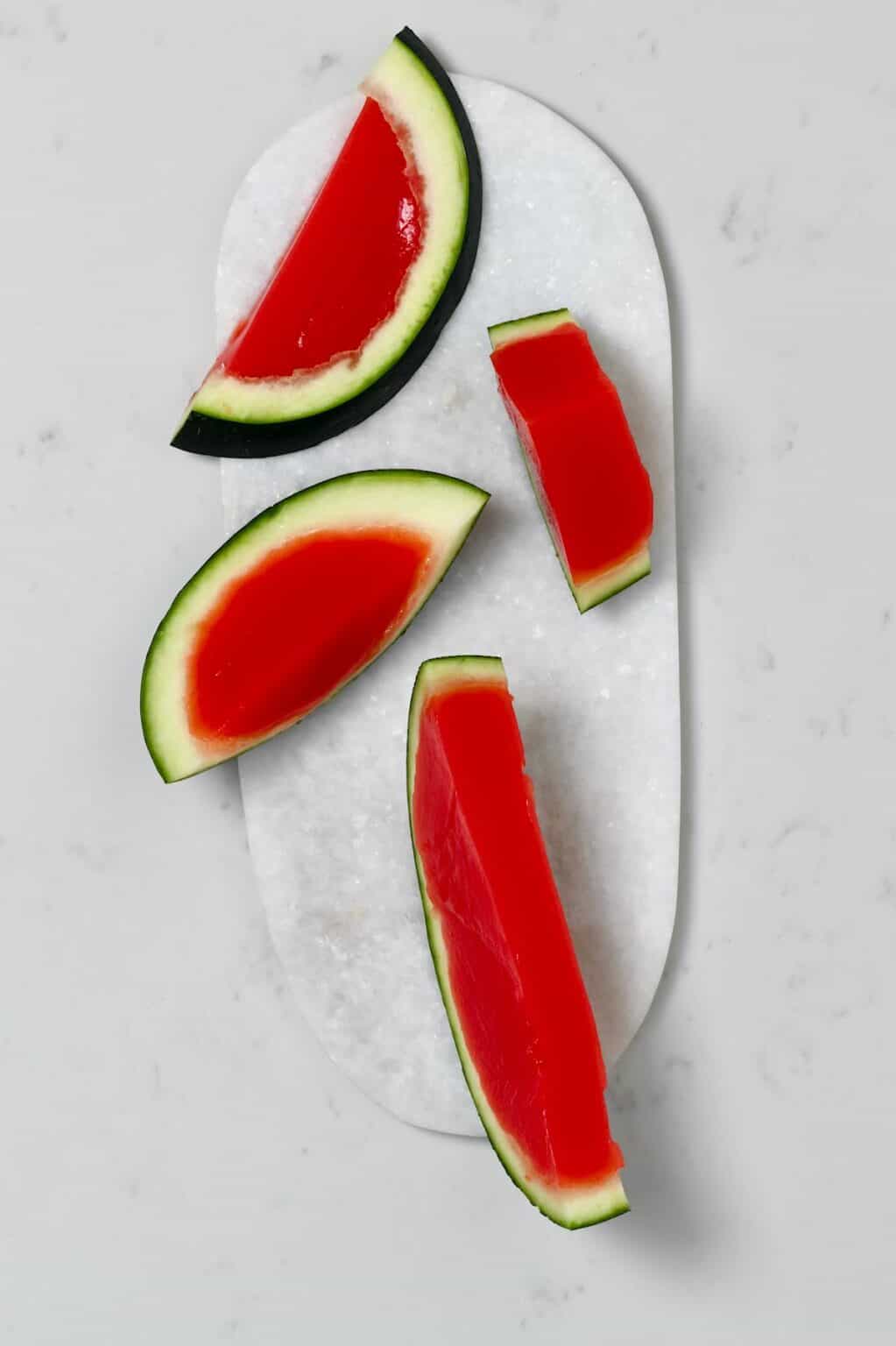 Fresh Watermelon Jello Slices (Without Gelatin) - Alphafoodie