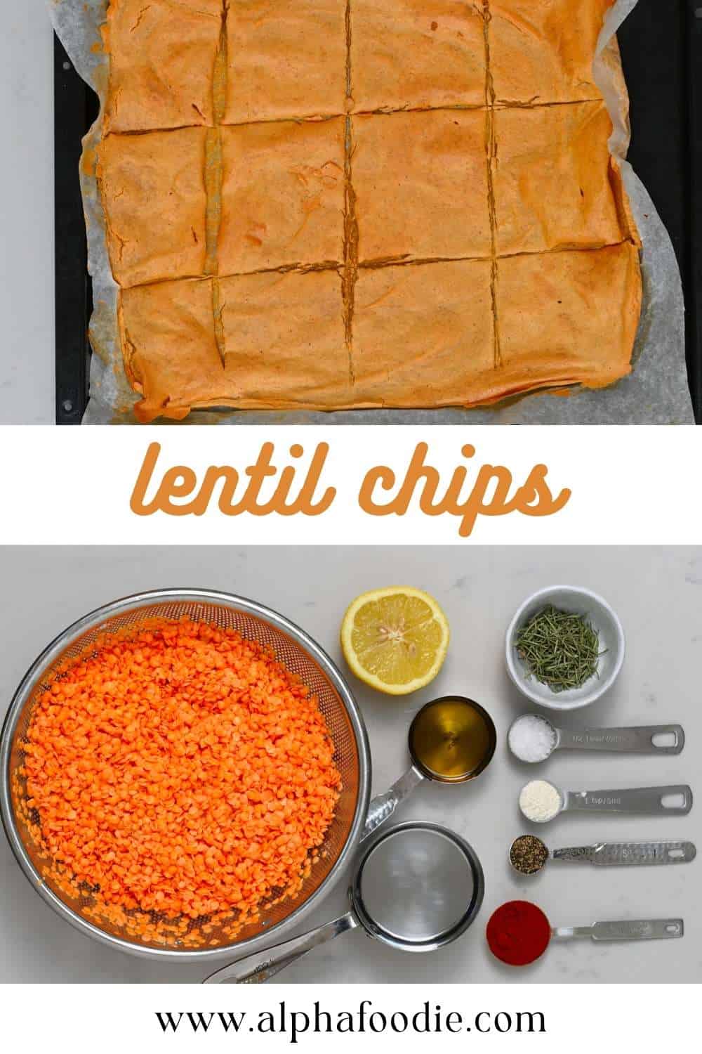Gluten-Free Red Lentil Crackers (Lentil Chips) - Alphafoodie