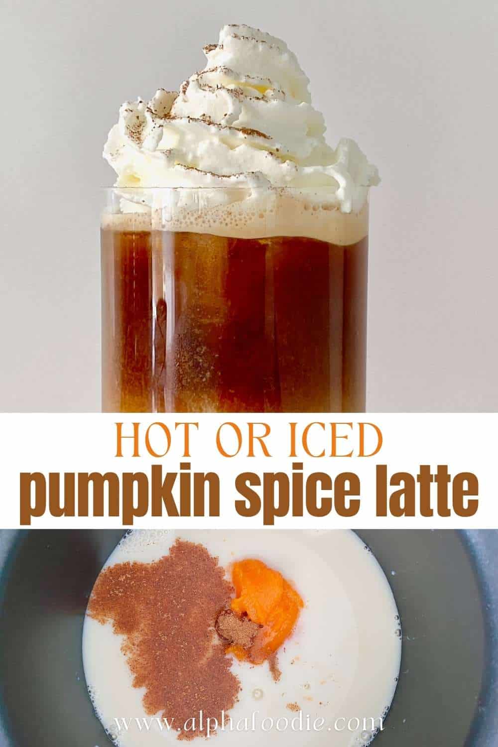 Homemade Pumpkin Spice Latte - Alphafoodie