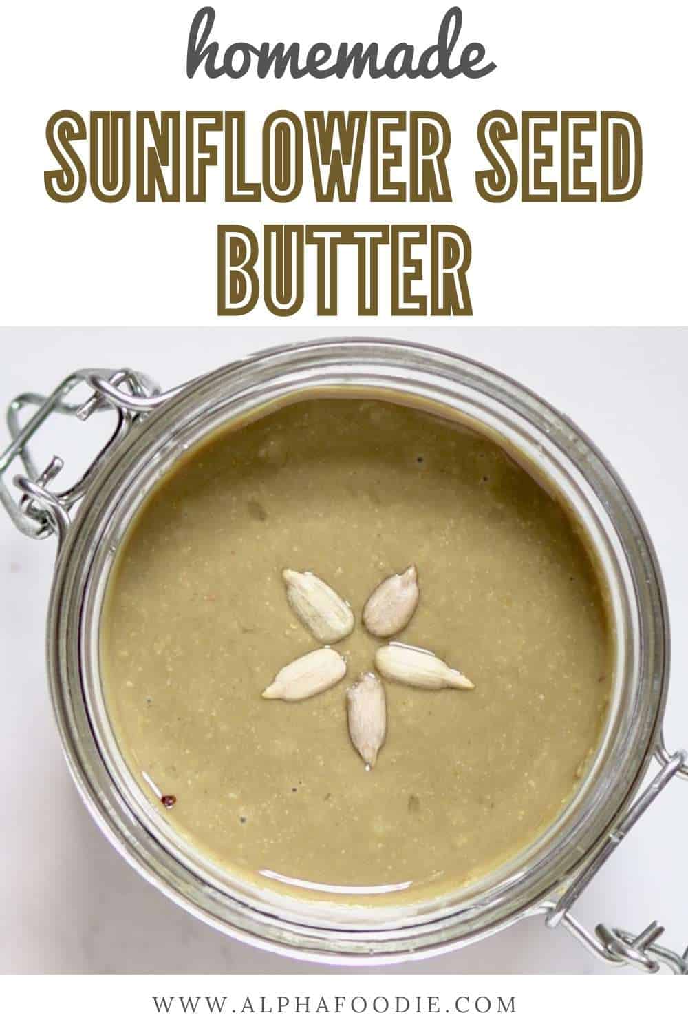 Homemade Sunflower Seed Butter (Oil-Free) - Alphafoodie