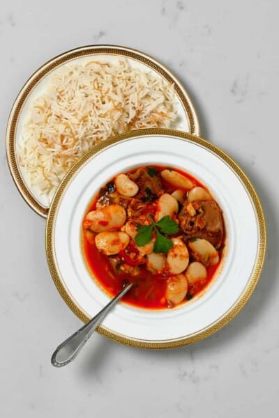 Lebanese Butter Bean Stew (Fasolia Recipe) - Alphafoodie