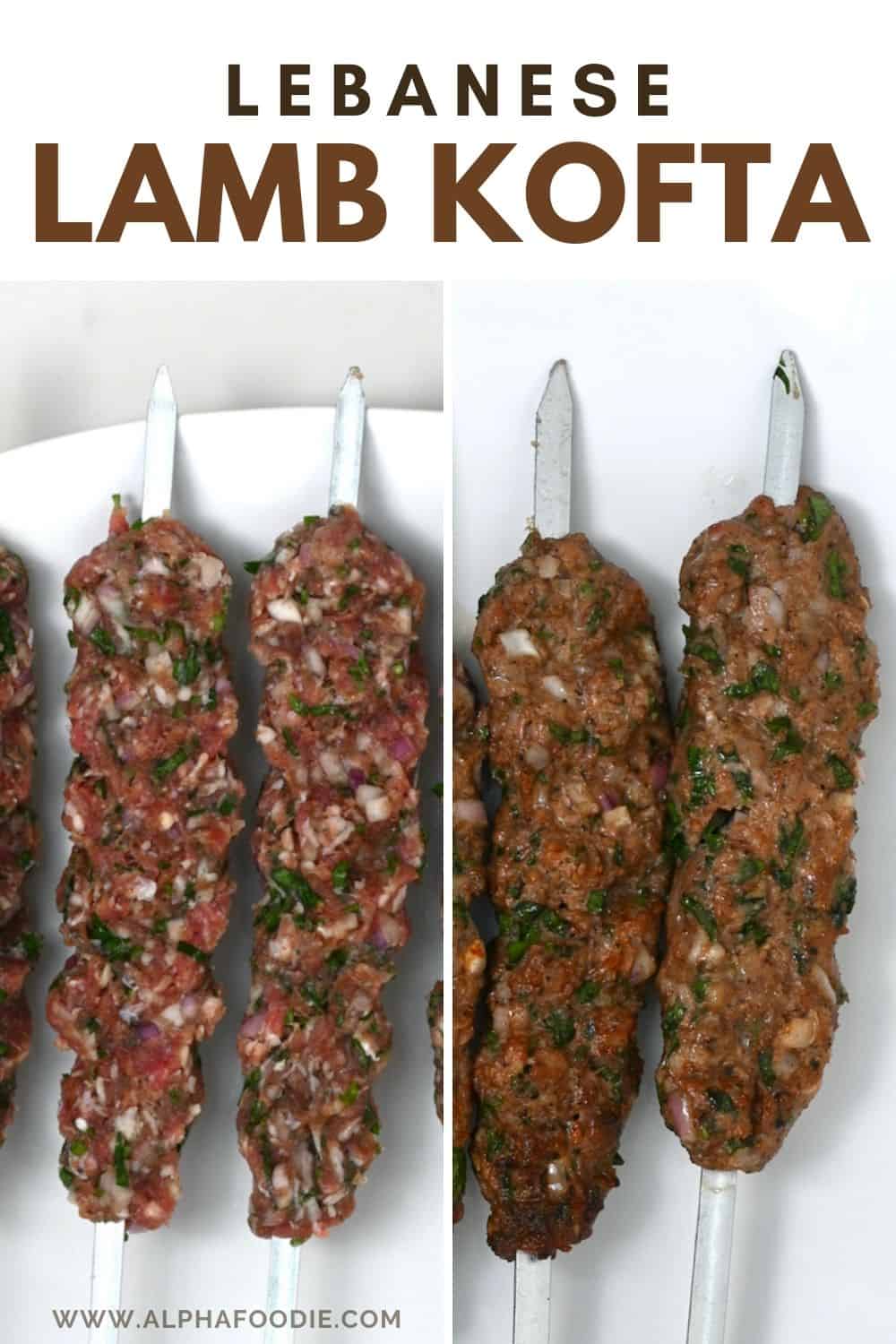 Middle Eastern Kofta Kebab - Alphafoodie