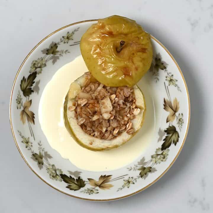 Stuffed Baked Apples with Cinnamon (Oven or Air Fryer) - Alphafoodie