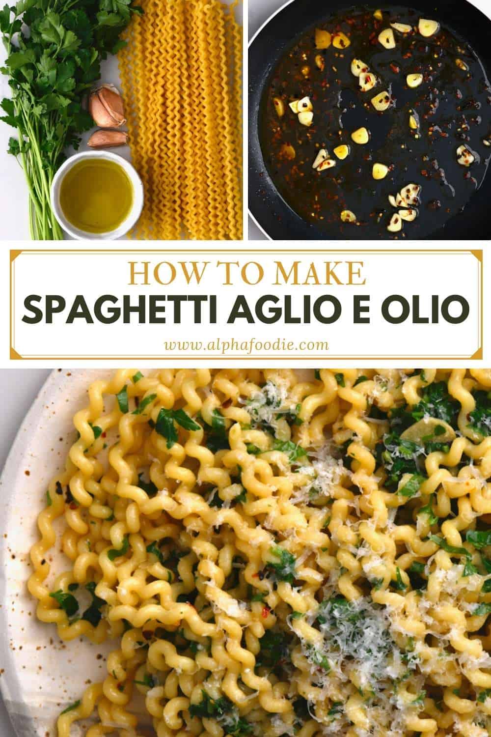 Spaghetti Aglio e Olio - Alphafoodie