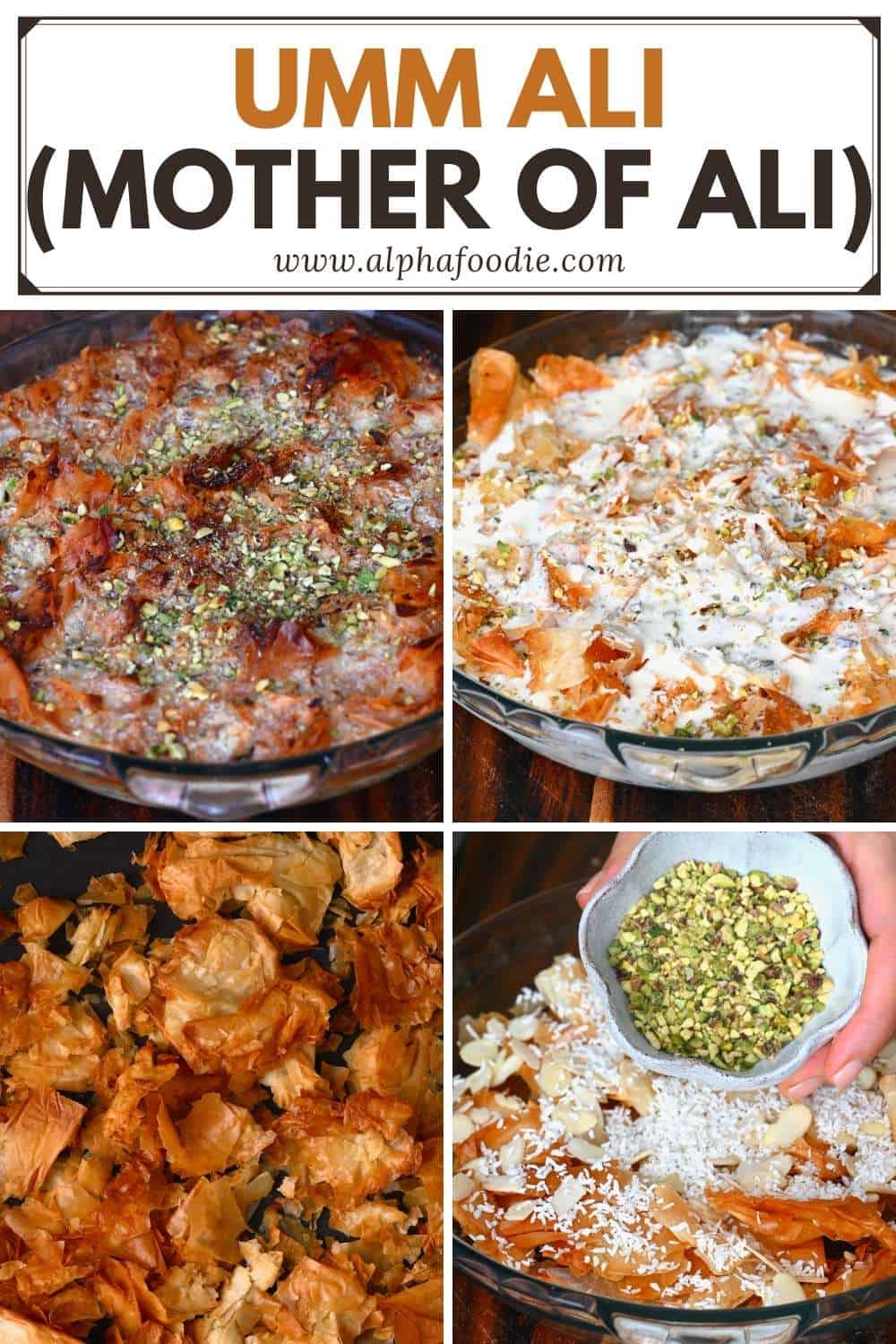 Om Ali (Egyptian Bread Pudding) - Alphafoodie