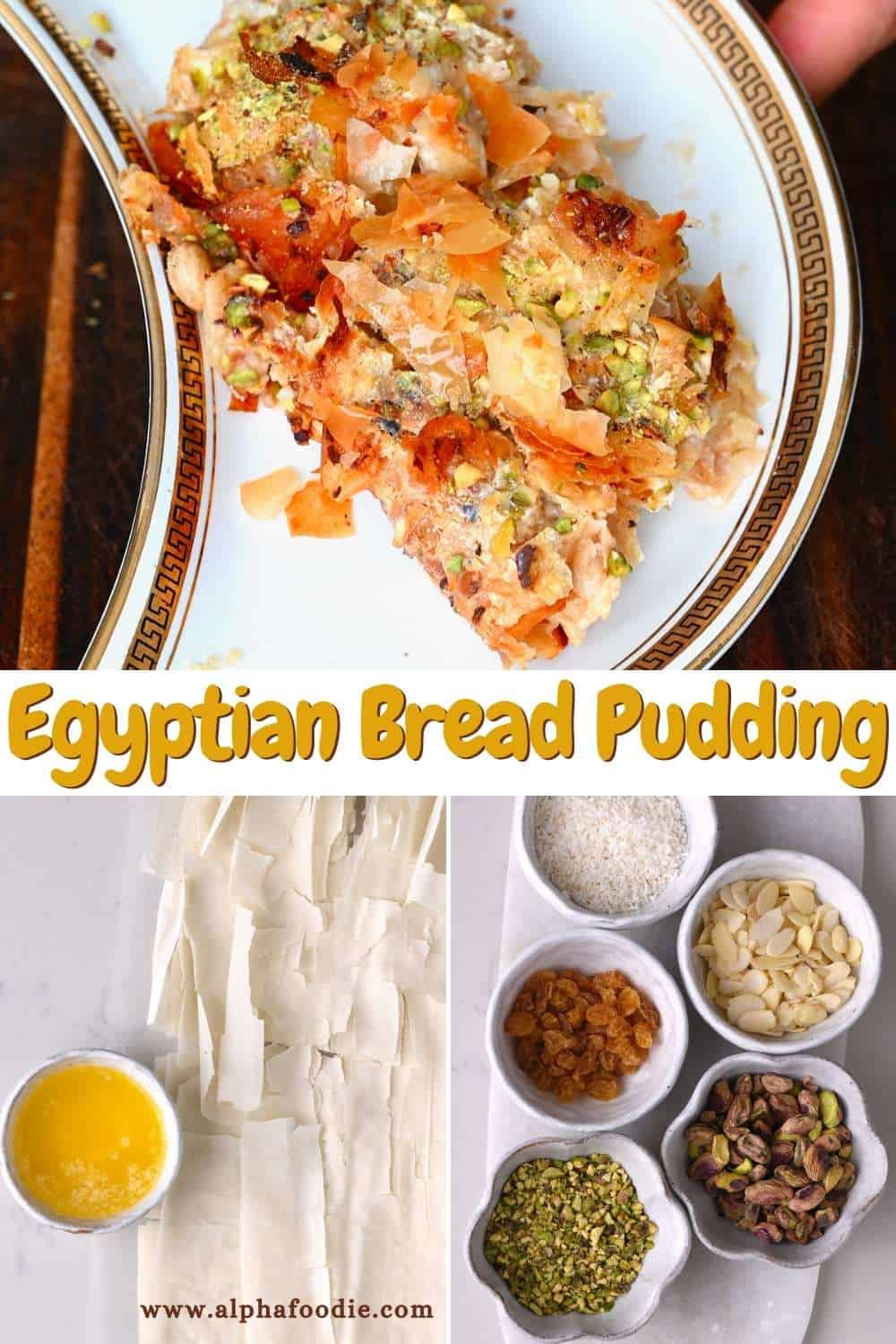Om Ali (Egyptian Bread Pudding) - Alphafoodie