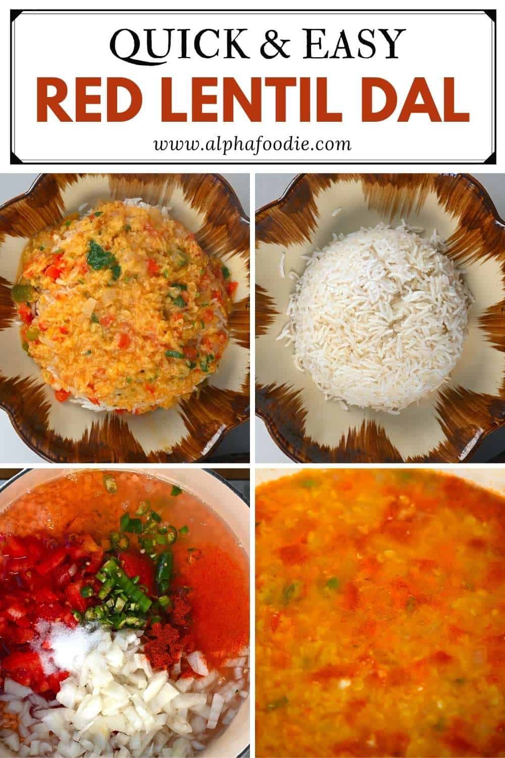 Easy Red Lentil Dal (Tarka Dal | Indian Lentil Dish) - Alphafoodie