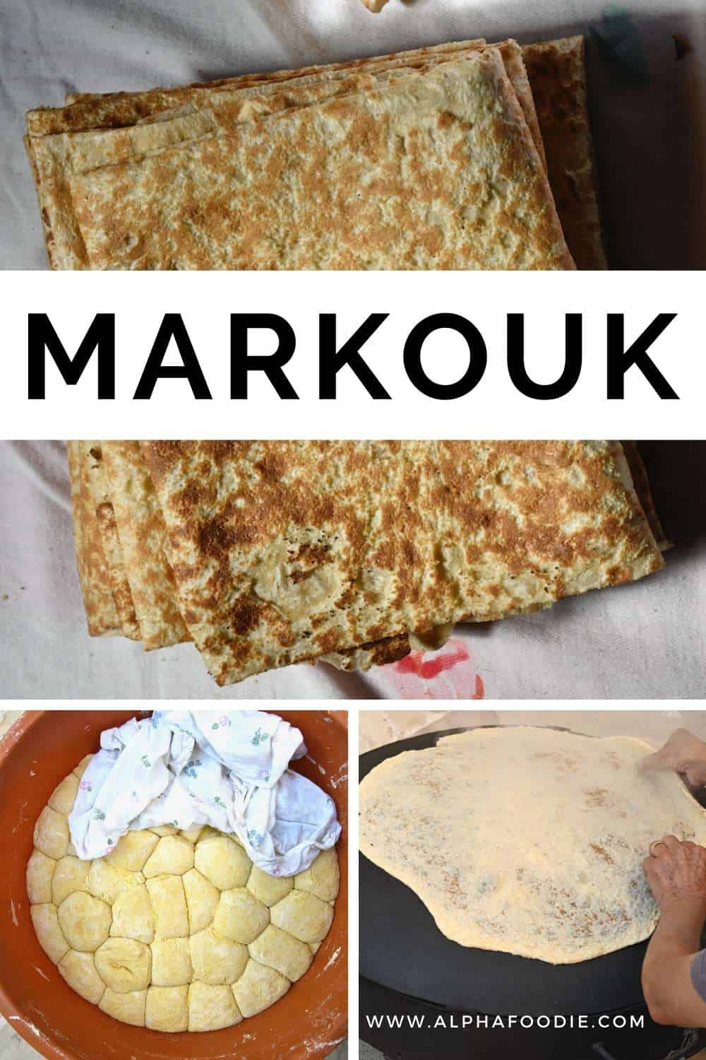 Lebanese Markouk Saj Bread - Alphafoodie